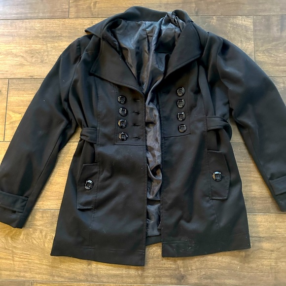 LOFT | Jackets & Coats | Small Black Light Jacket Cute Buttons Barley ...